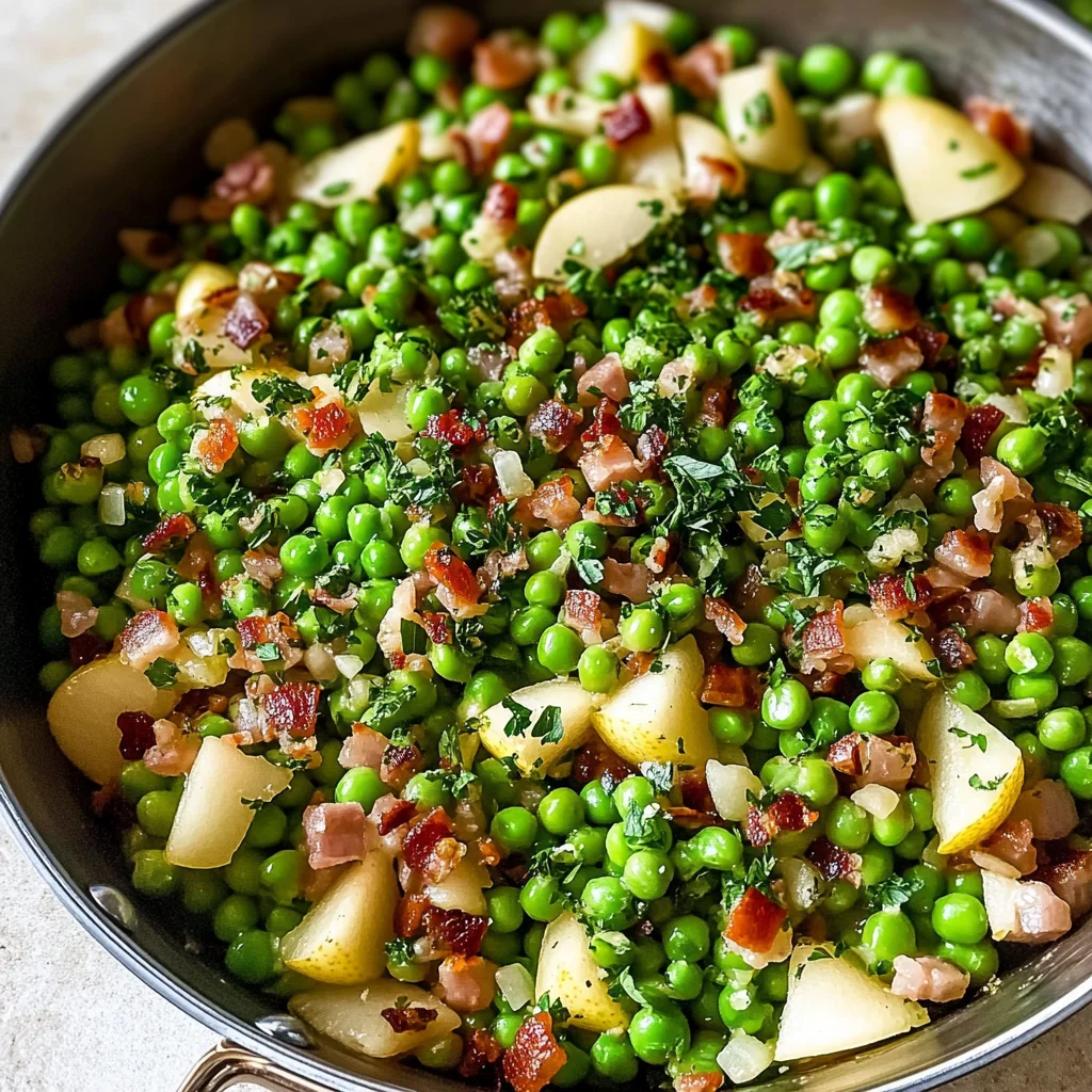 Thanksgiving Peas (with Pear and turkey strips)